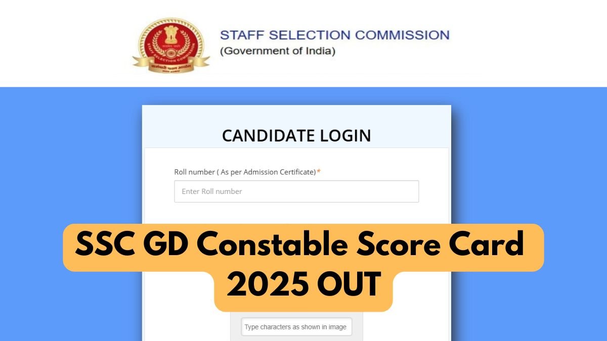 SSC GD Result 2025,Scorecard Download Link @ssc.gov.in - Bharat Job Result