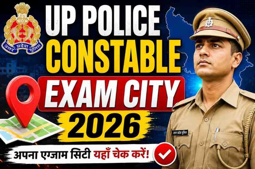 UP Police Constable Exam City 2026 - Bharat Job Result